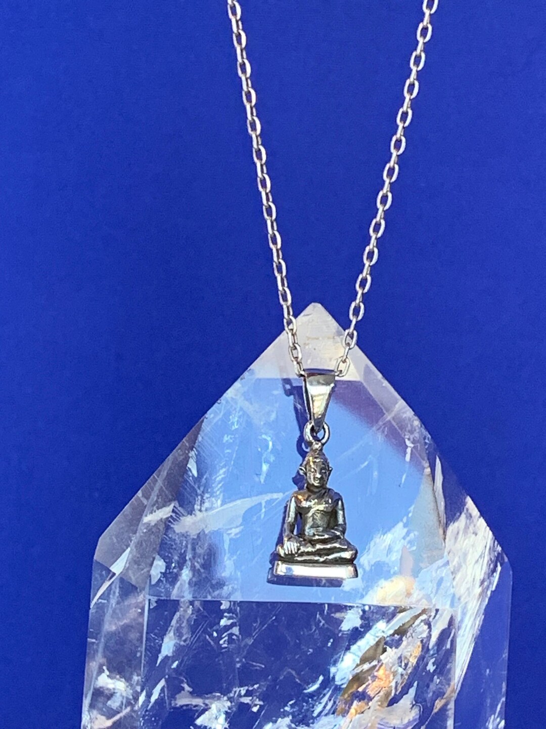 Buddha Pendant Made With Sterling Silver 3D Meditating Buddha - Etsy