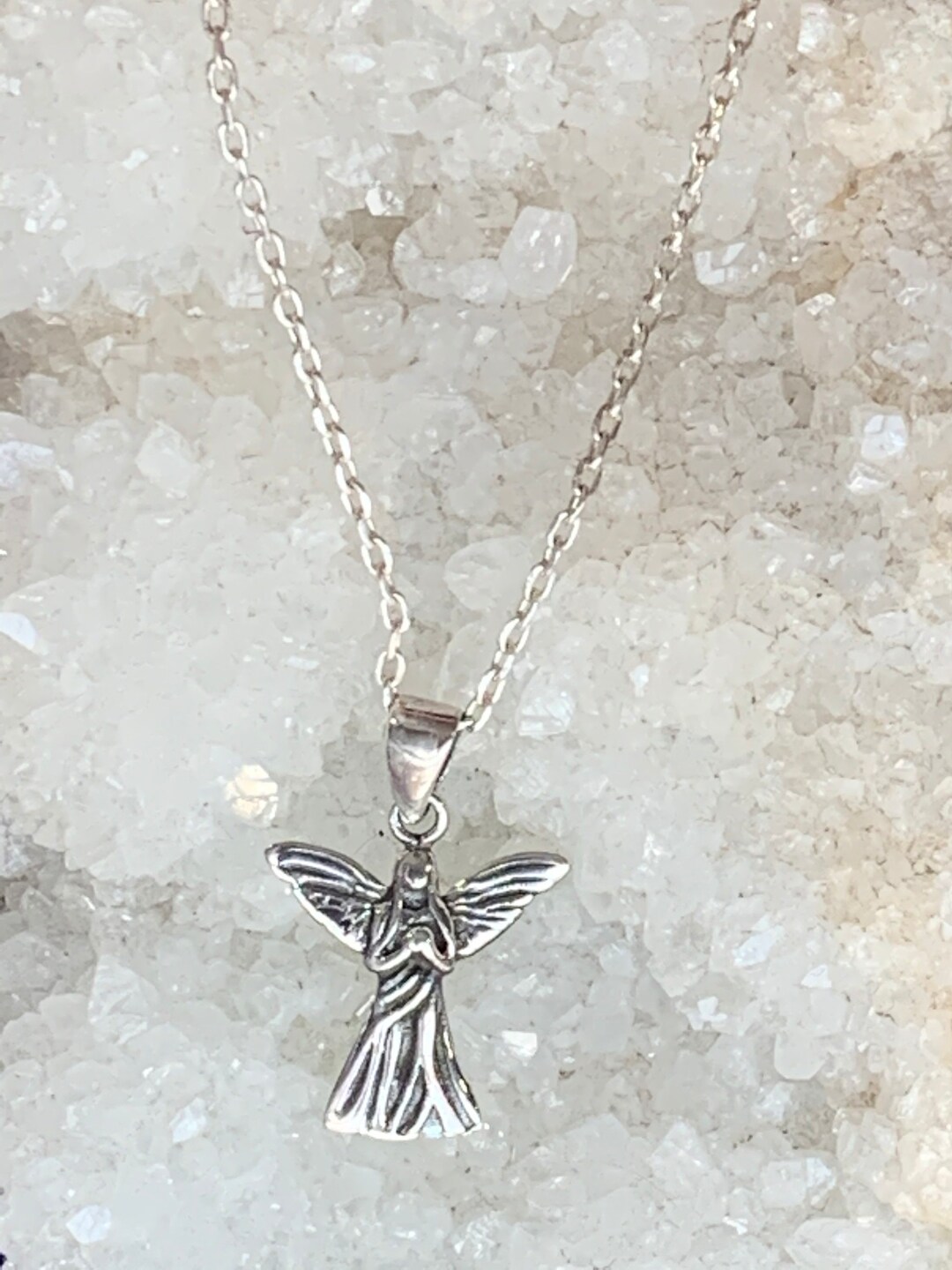 Pendentif ange en argent sterling collier ange protection - Etsy Canada