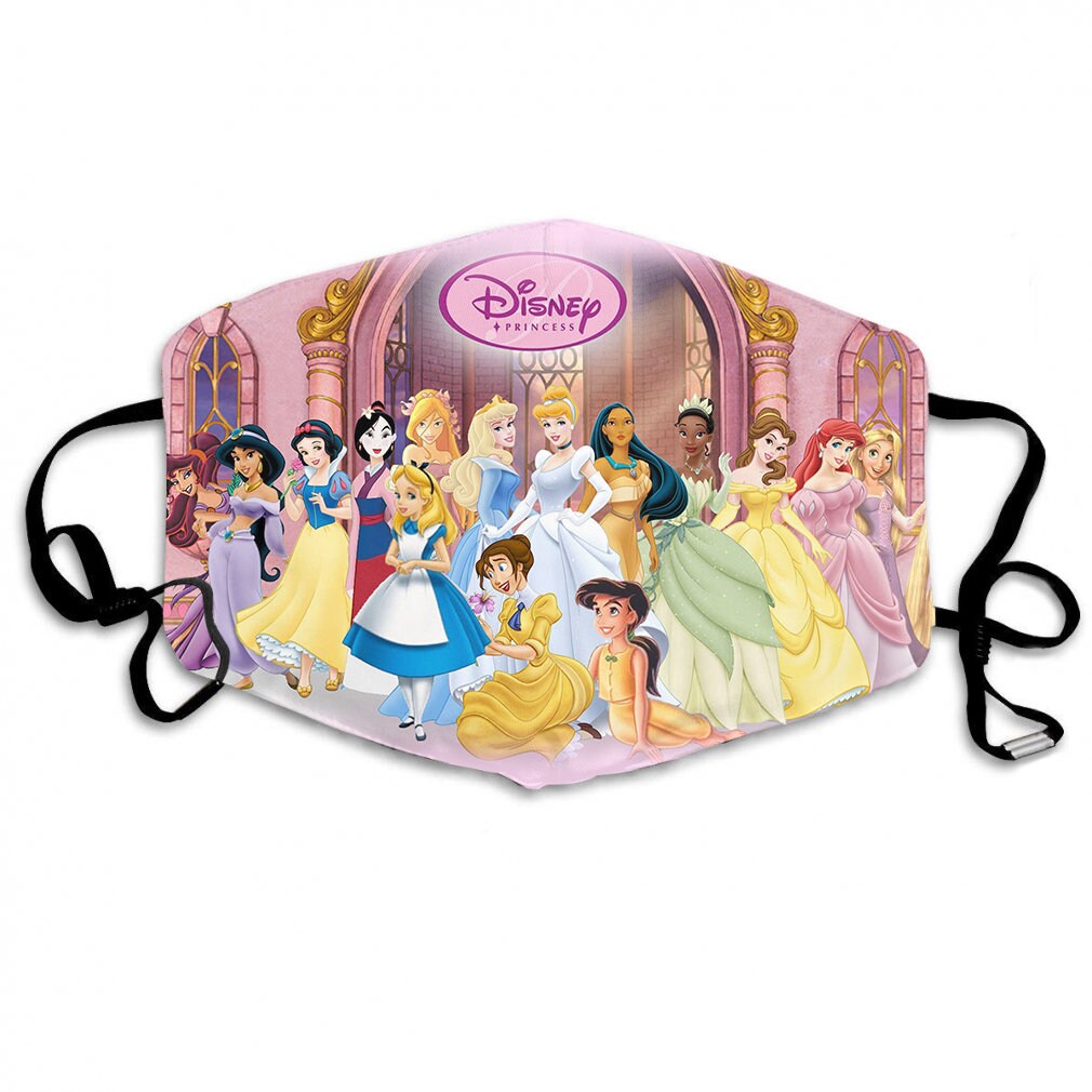 Disney Princess Face Masks Walt Disney Cartoon Characters | Etsy
