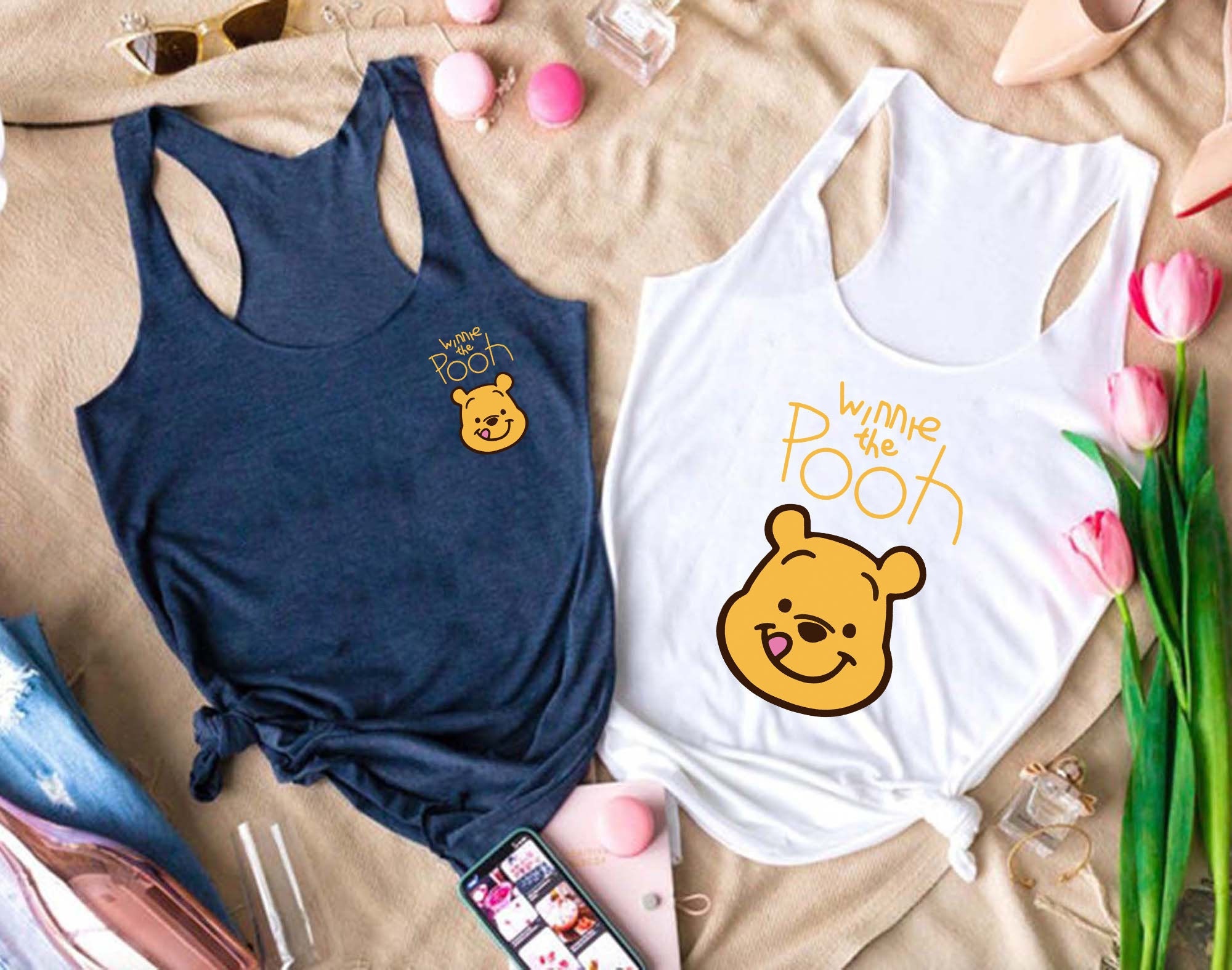 Winnie the Pooh Tank Disney Couple Tank Disney Travel Tank | Etsy