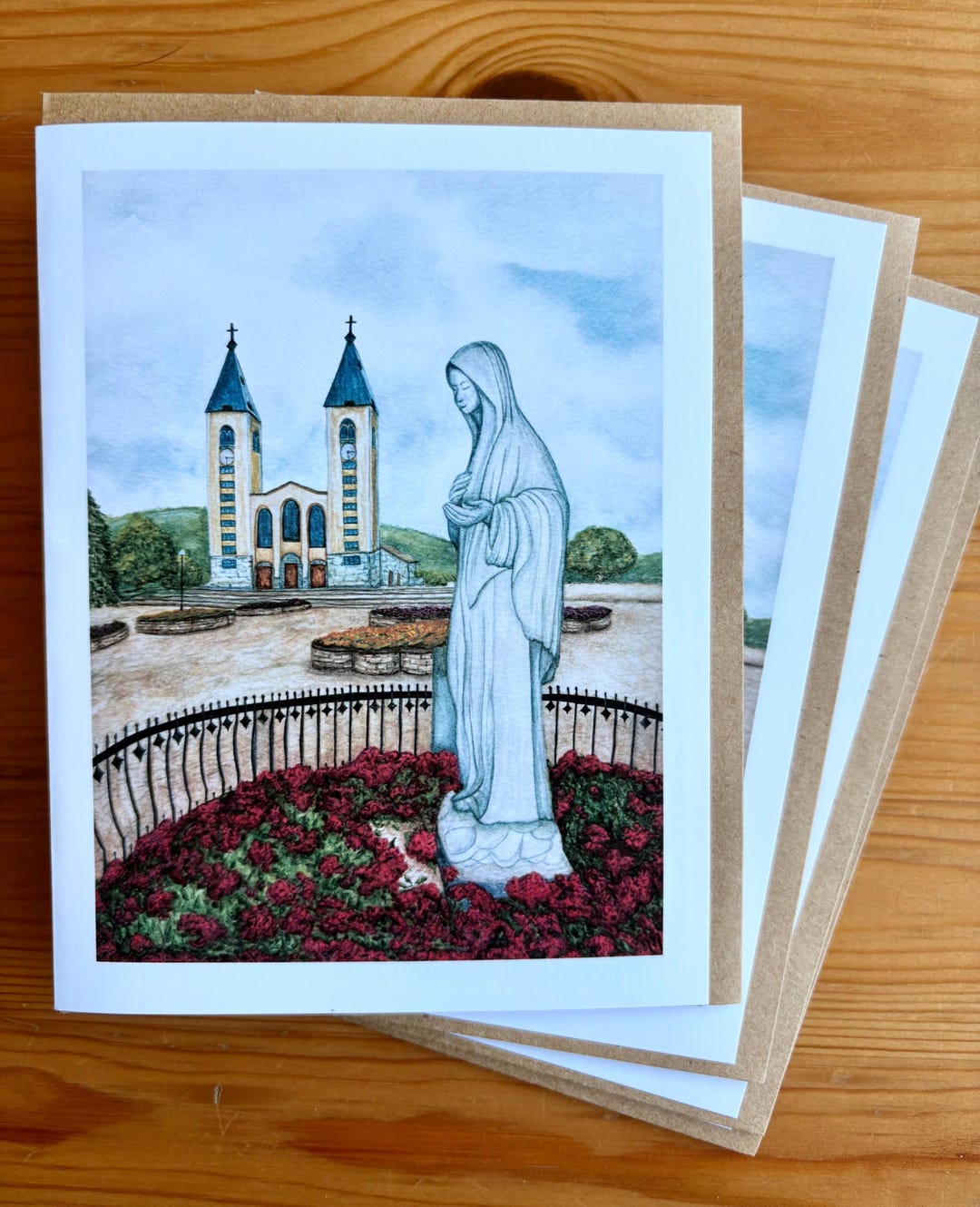 Catholic Greeting Card / St. James Church, Medjugorie / Holy Mother ...