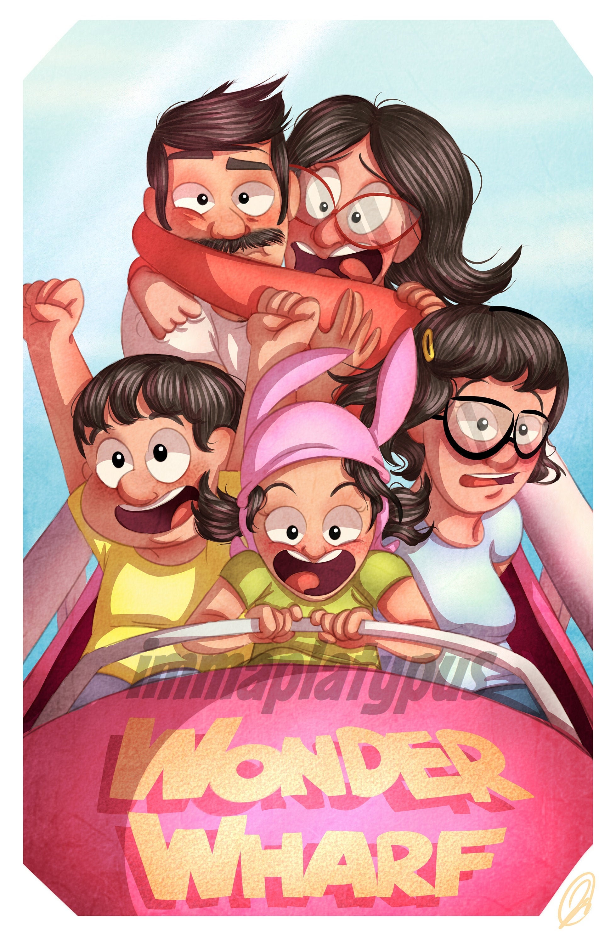 Bob's Burgers - "wonder Wharf" [11x17 Print] - Etsy