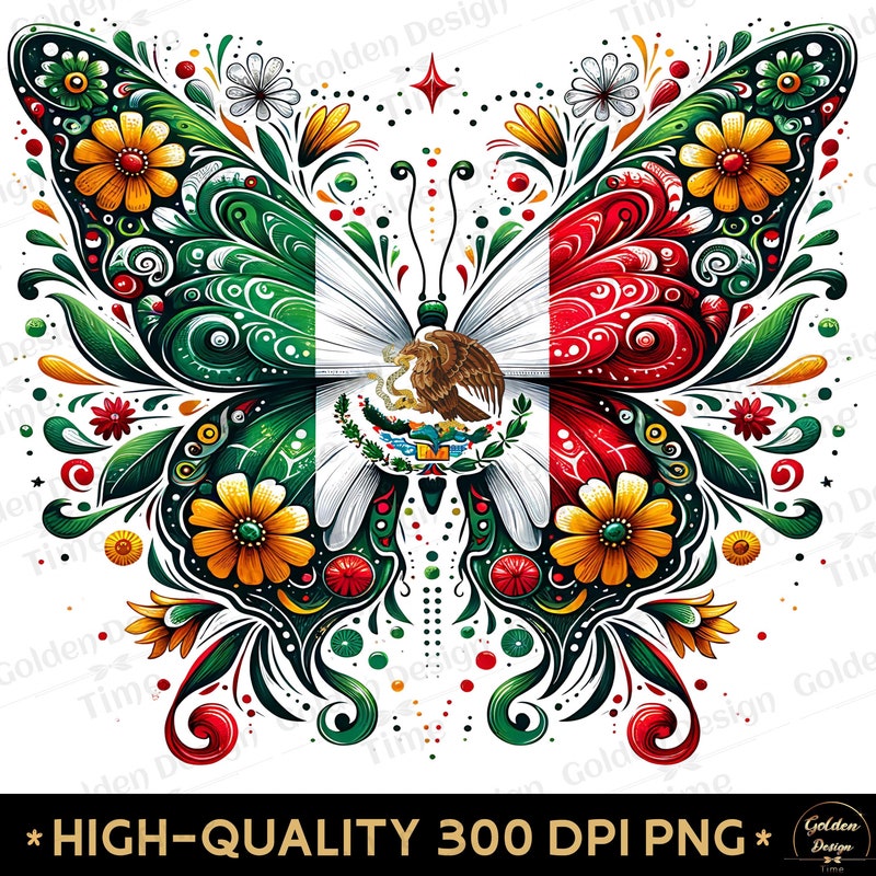 Mexican Flowers Clipart - Etsy