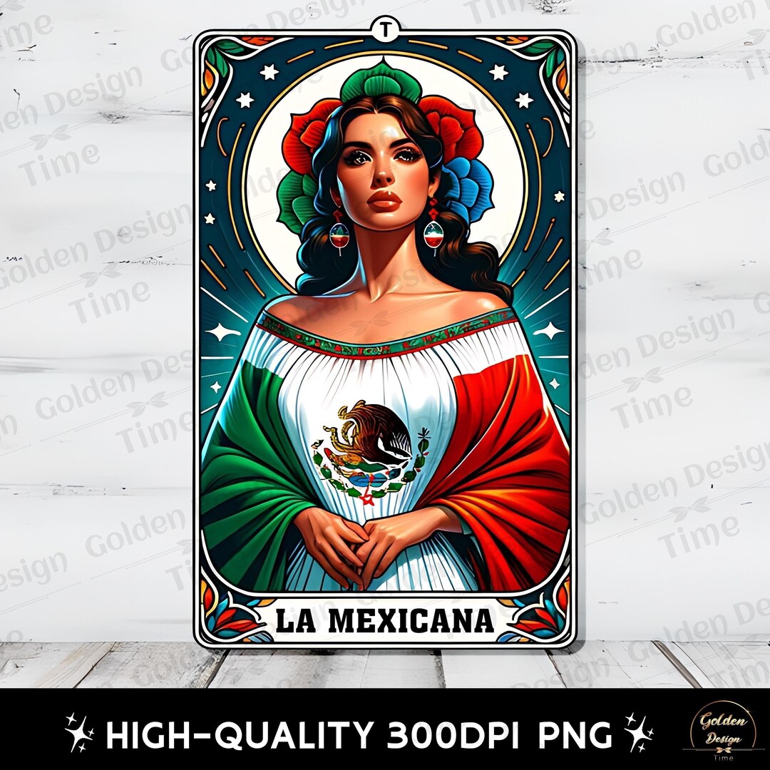 La Mexicana Loteria Card Latina Chicana PNG Mexicana Tarot Card Chicana ...
