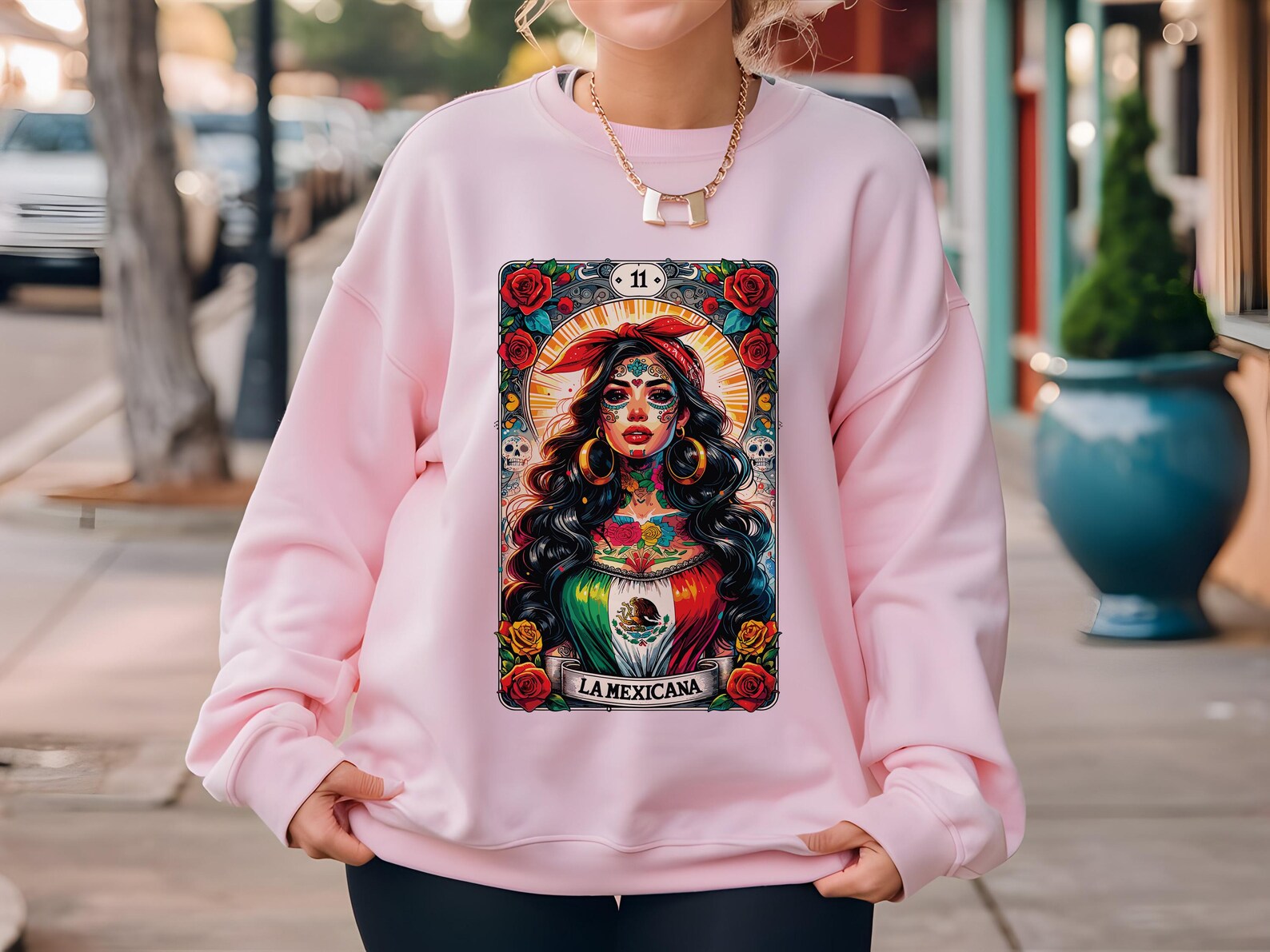 La Mexicana Latina Tarot Card PNG Mexicana Loteria Card PNG Sublimation ...