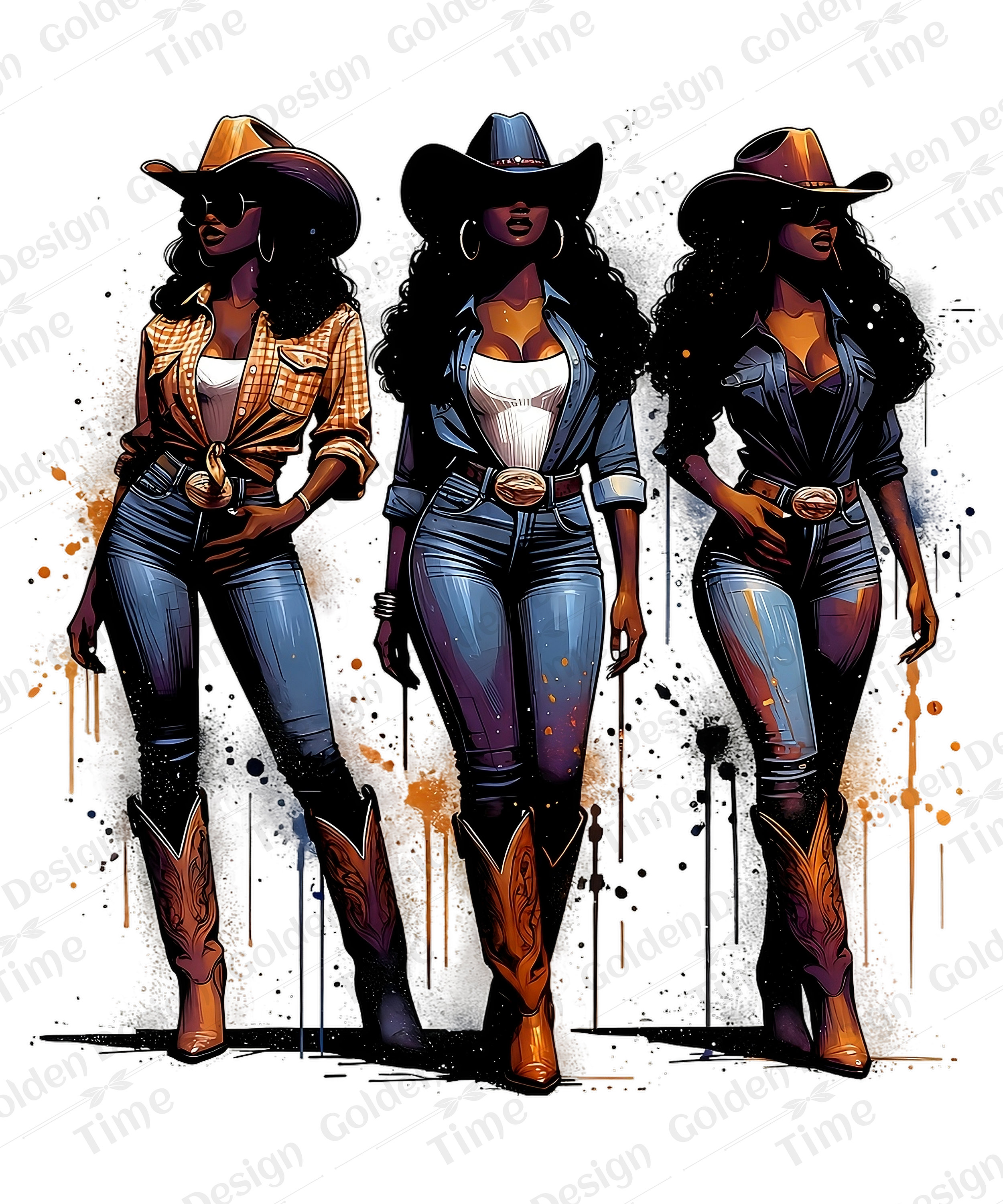 Melanin Rodeo Queen Black Cowgirl Png, Black Country Girl Sublimation Design, Cowgirls Sisters ...