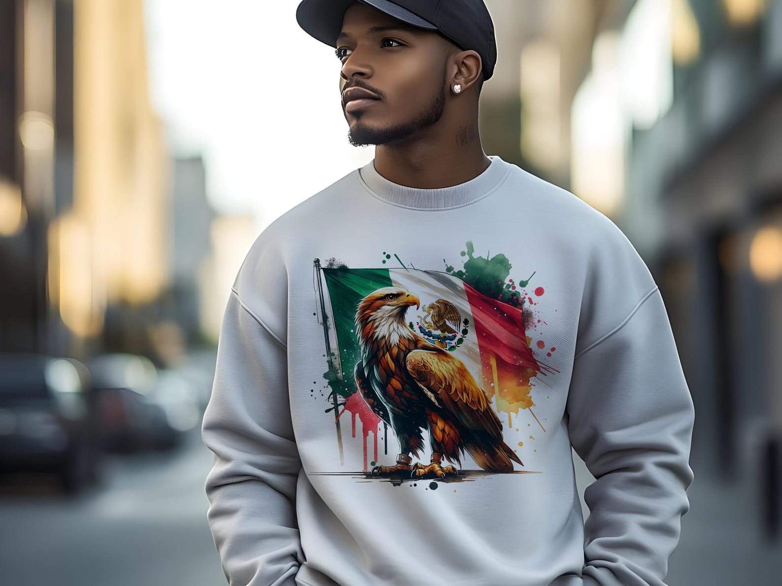 Mexican Flag Eagle PNG Mexico Clipart Sublimation Tshirt Design, Patriotic Png Mexico Eagle Clip ...