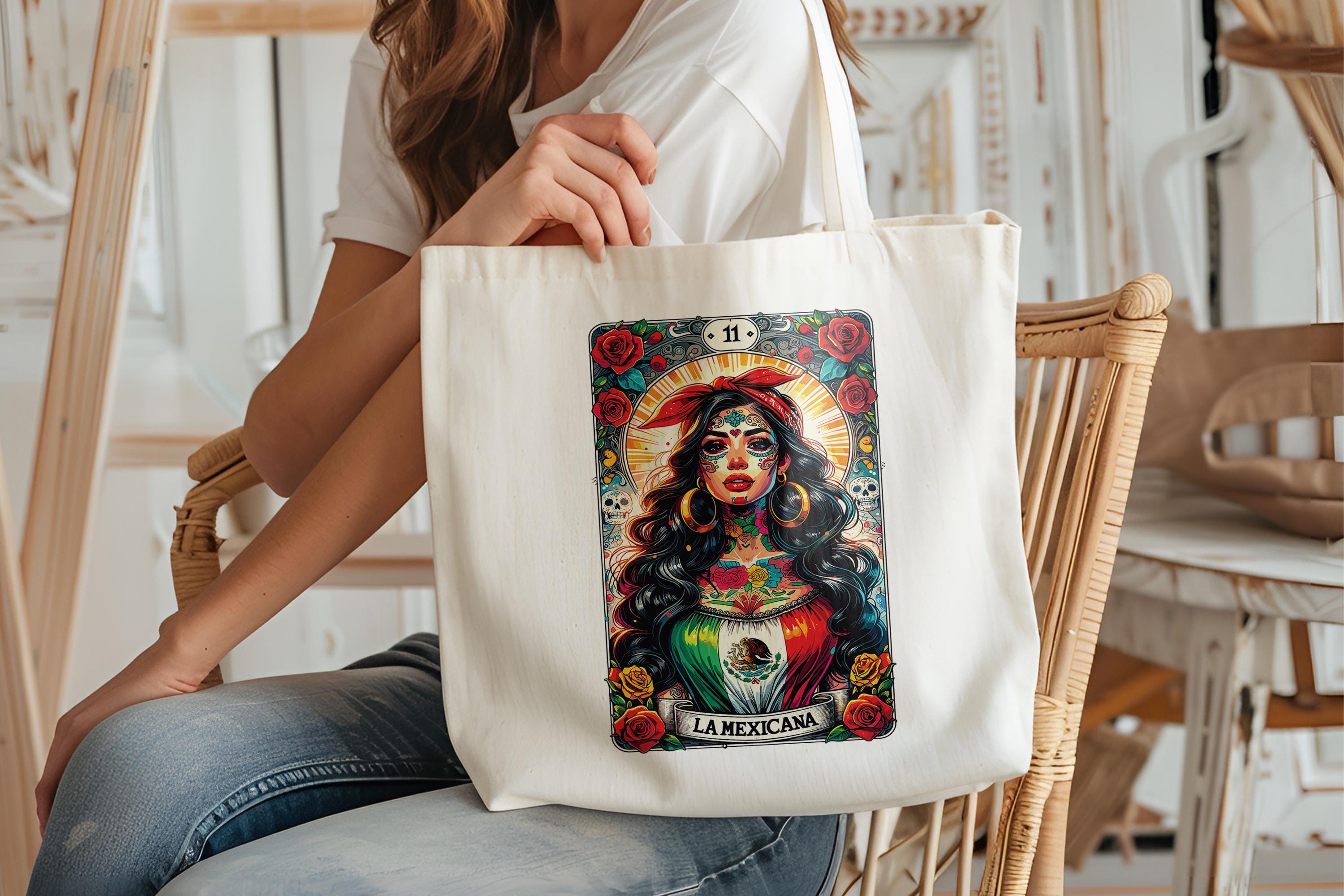 La Mexicana Latina Tarot Card PNG Mexicana Loteria Card PNG Sublimation ...