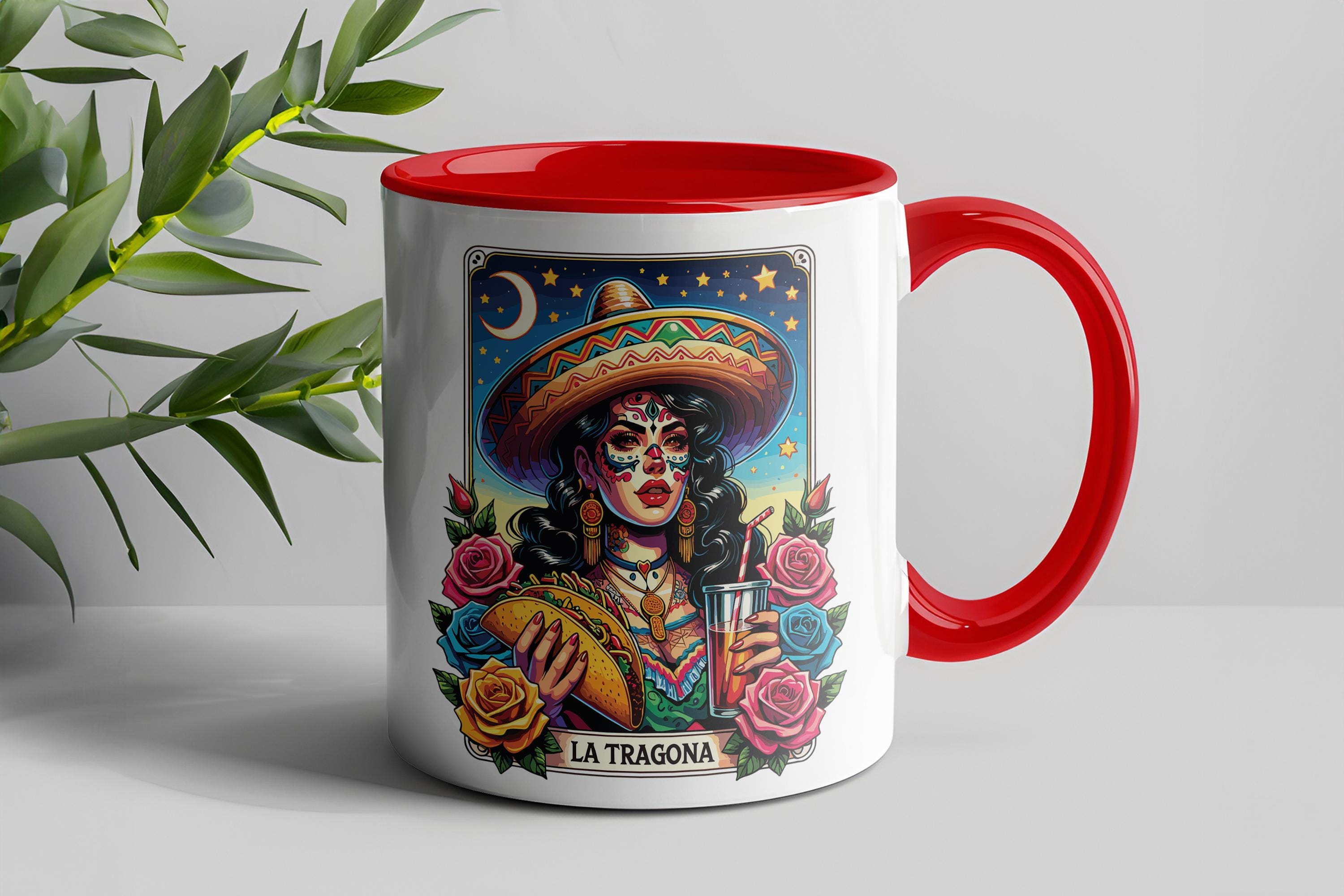 La Tragona Tarot Card PNG Loteria Card Latina Chicana PNG Loteria Latina Spanish Mexicana Funny ...