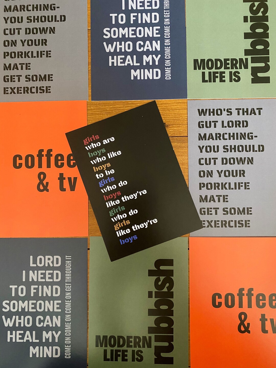 Blur Postcard Set, Blur, Indie Music, Postcards, Cards, Britpop, Lyrics ...