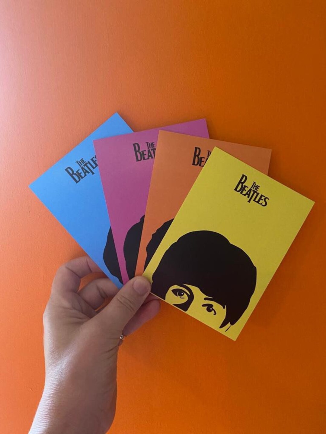 The Beatles, Postcards, Pop Art, Bright, Postcard Set - Etsy UK