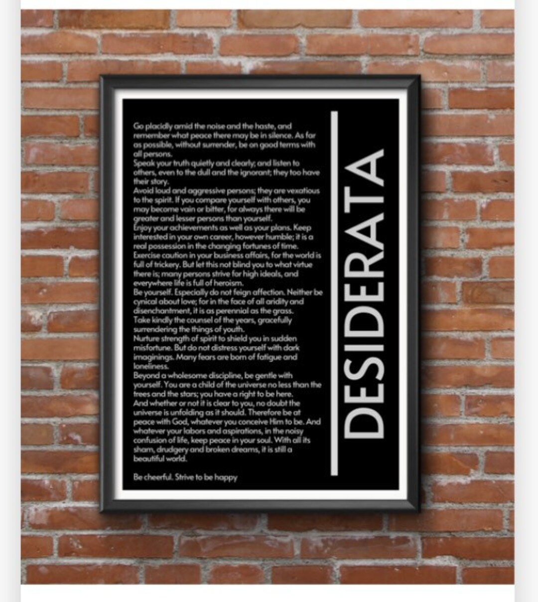 Desiderata, Max Ehrmann,a3,a4,a5,poetry, Poem, Philosophy, Mantra, Wise ...
