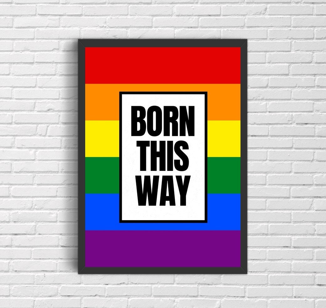 Lady Gaga Born This Way Pride Month Rainbow LGBTQ Pop | Etsy
