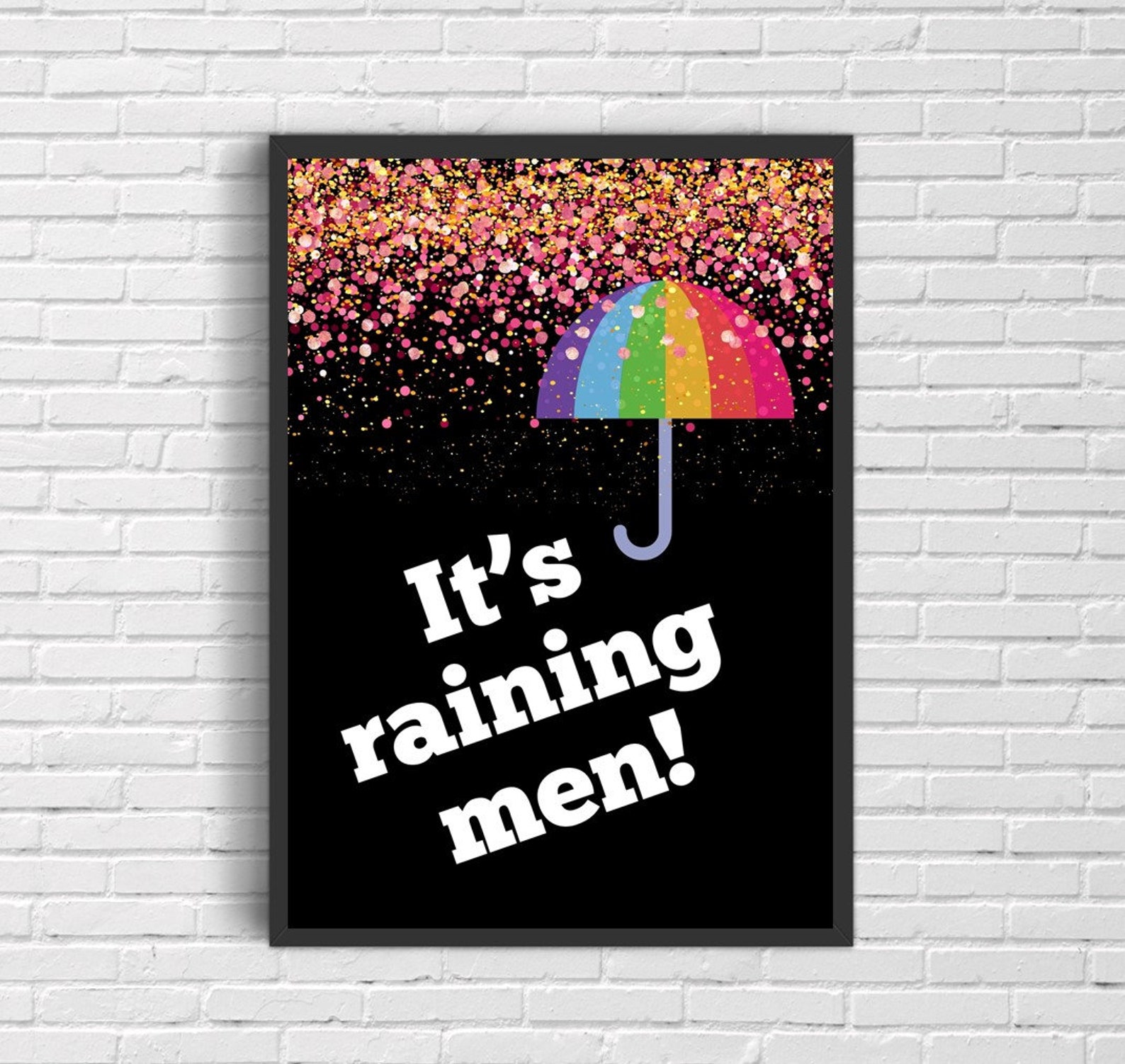 It's Raining Men the Weather Girls Disco Anthem Song - Etsy UK