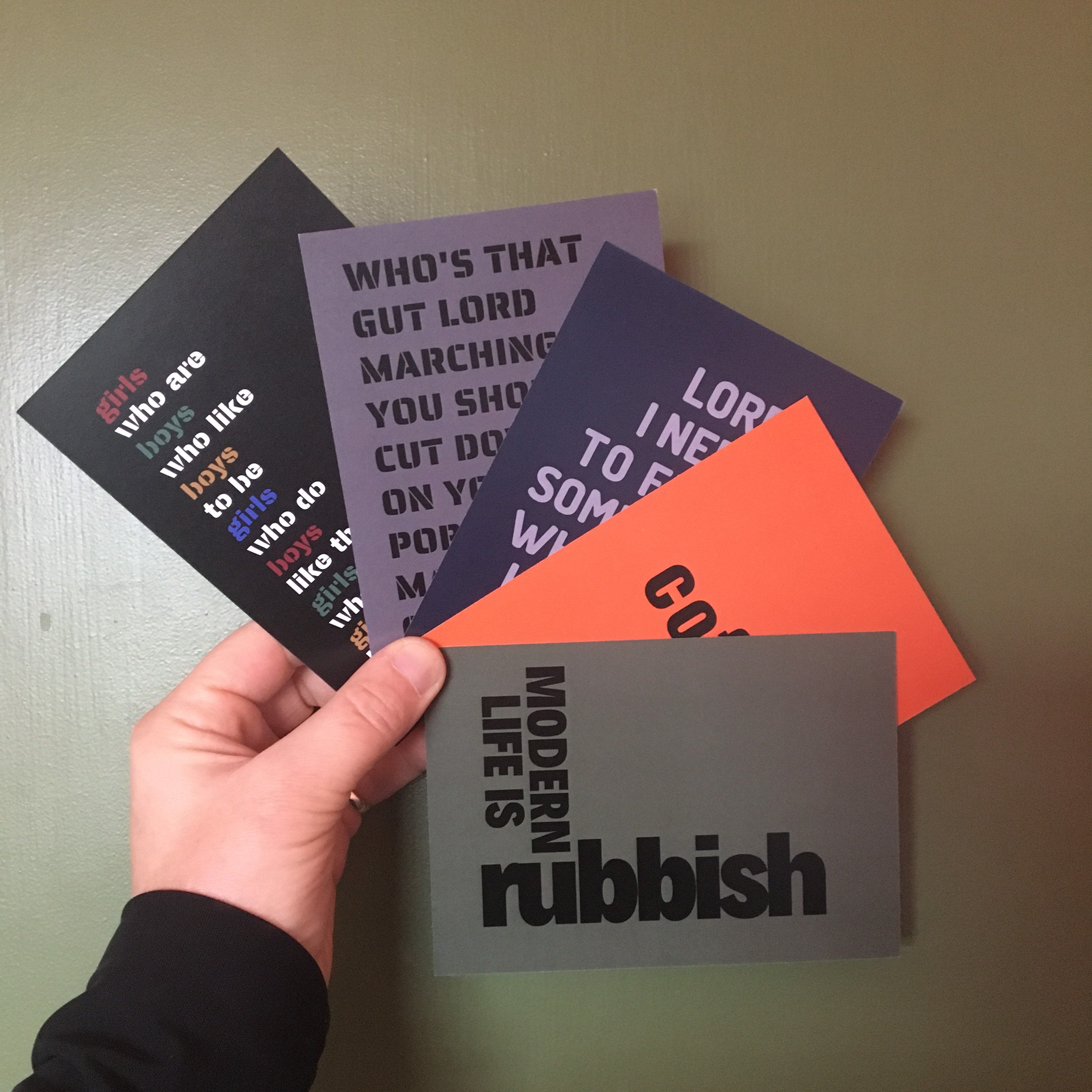 Blur Postcard Set Blur Indie Music Postcards Cards | Etsy