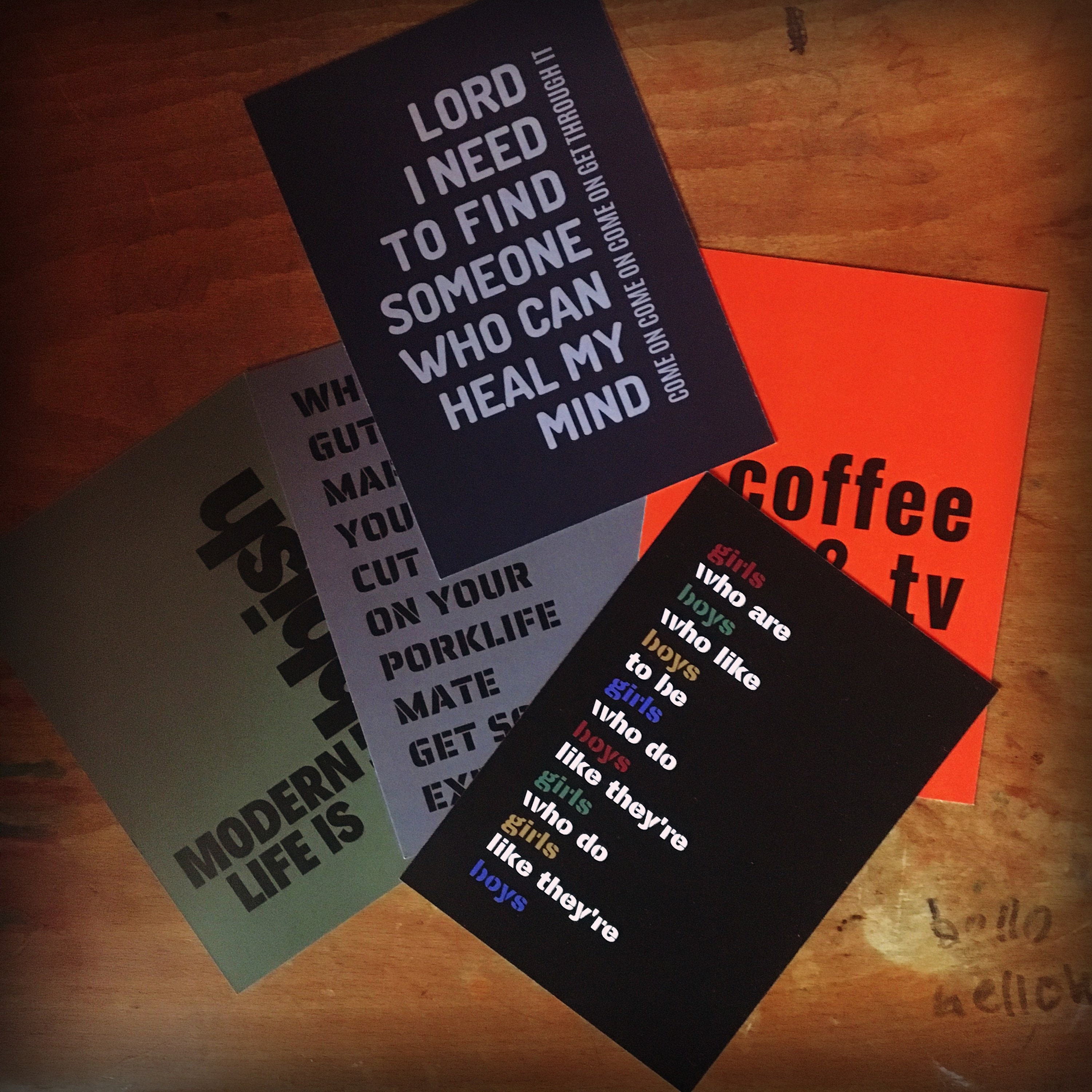 Blur Postcard Set Blur Indie Music Postcards Cards | Etsy