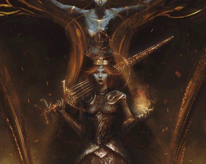 Tarnished and Queen Marika L Elden Ring Art Print - Etsy
