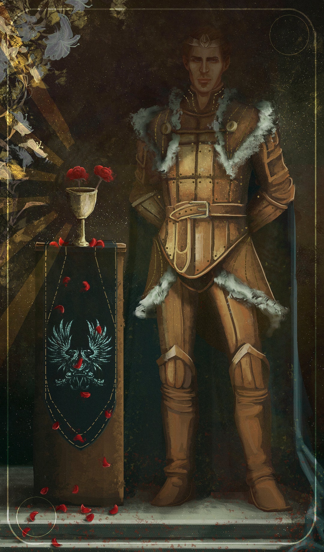 In Peace, Vigilance L Dragon Age Alistair Theirin Art Print - Etsy