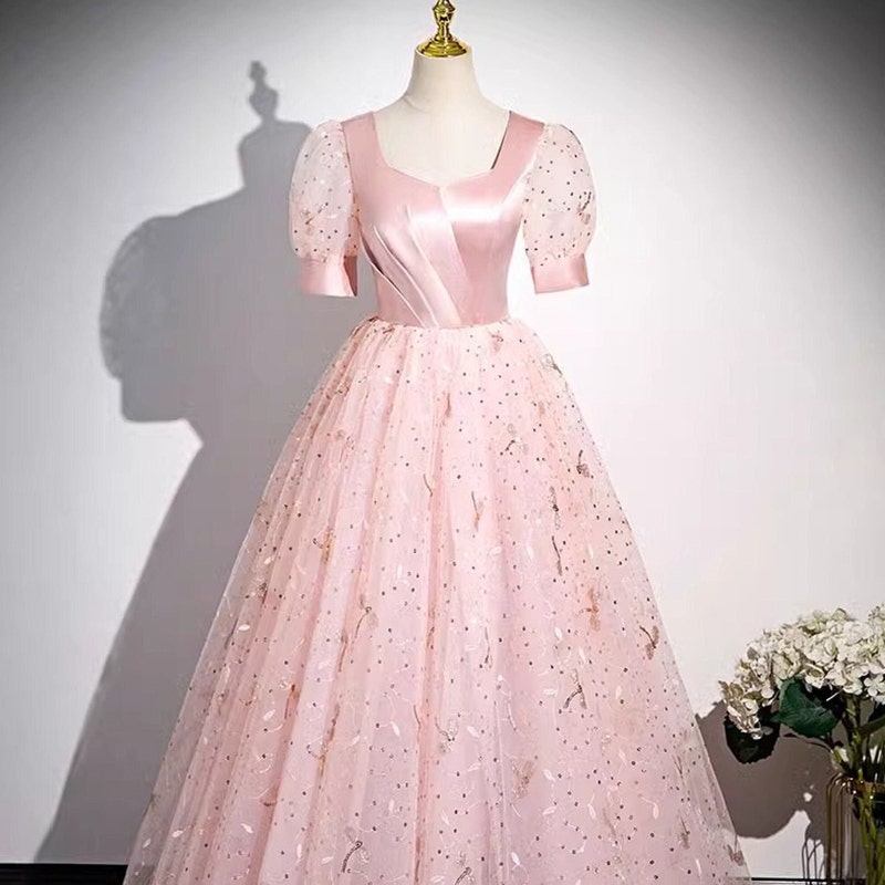 Pink Evening Dress - Etsy