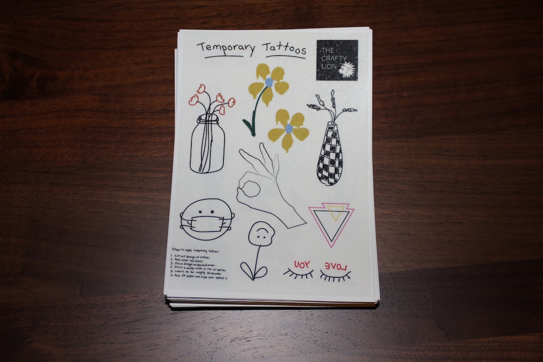 Temporary Tattoo Design 1 - Etsy