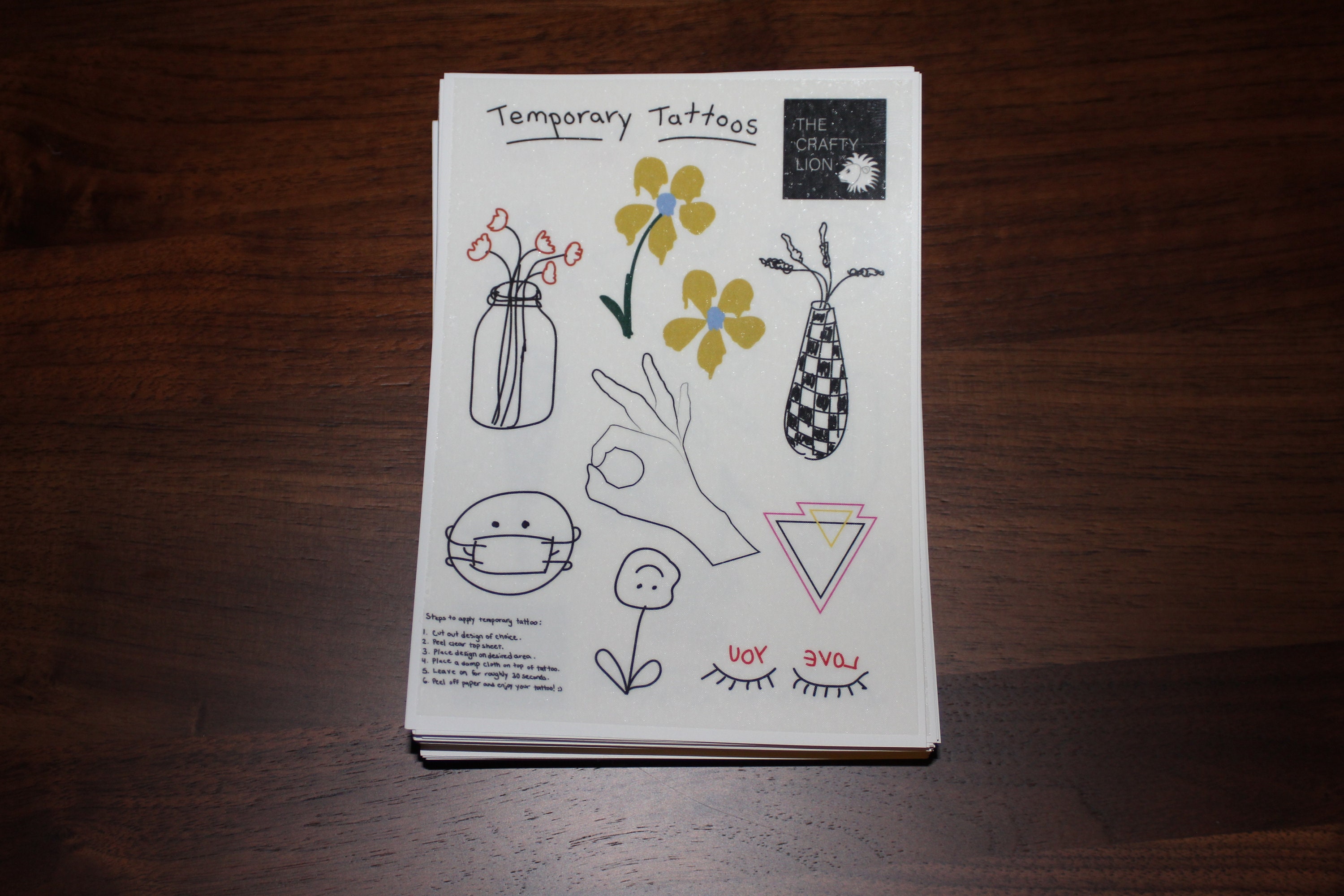 Temporary Tattoo Design 1 | Etsy