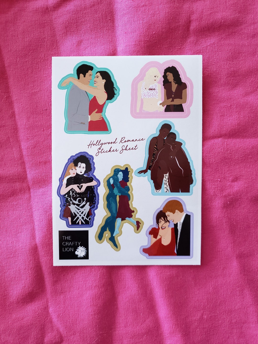 Hollywood Romance Sticker Sheet - Etsy