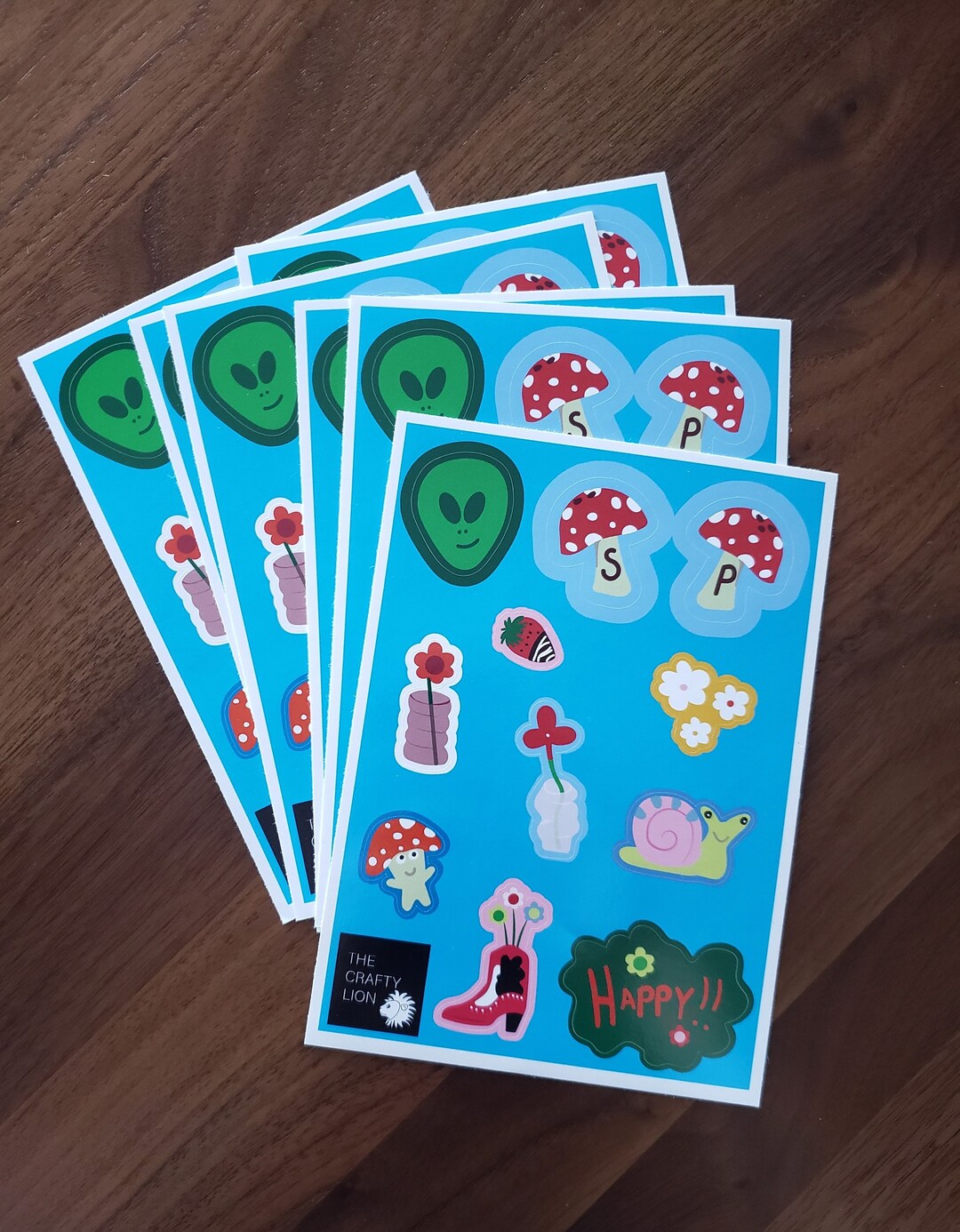 Funky Cute Sticker Sheet - Etsy