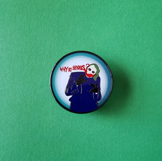 Why so Serious Pin | Etsy