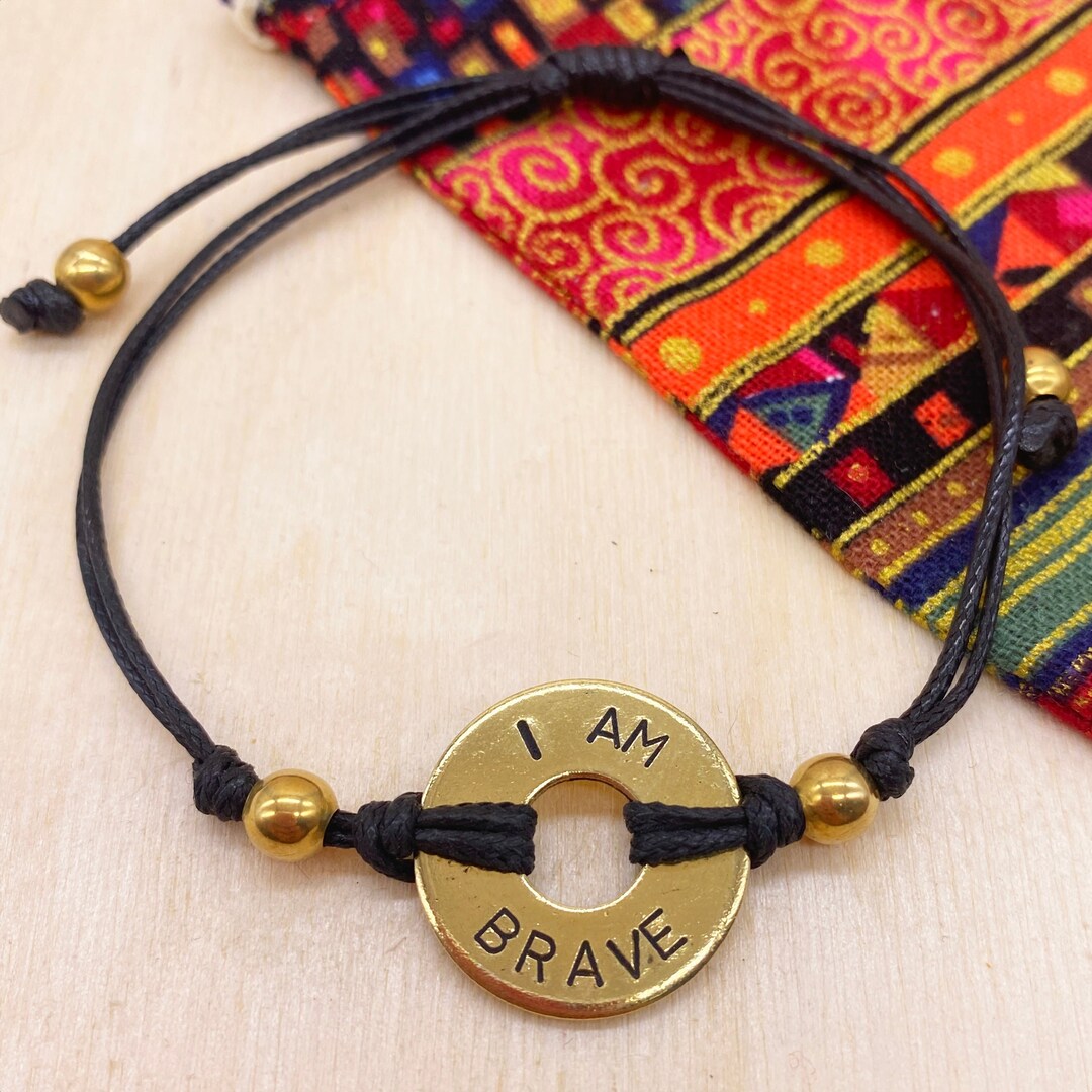 Message Bracelet, Female Empowerment Gifts, Badass Bracelet, Strong ...