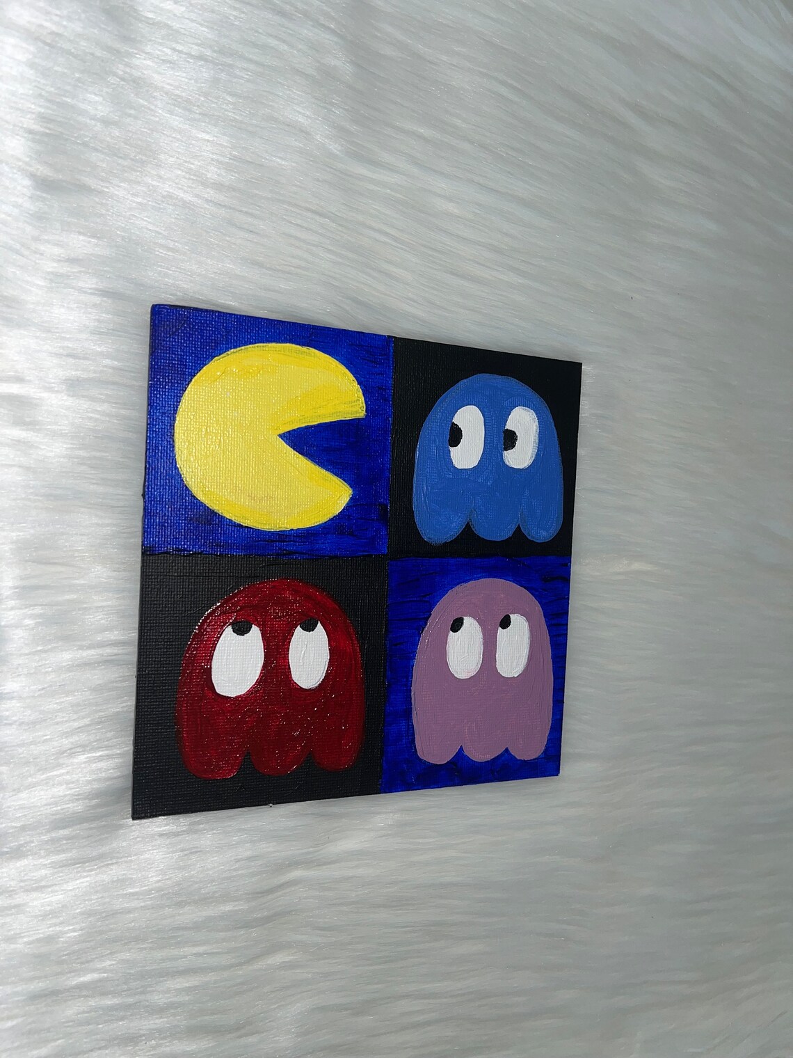 Pacman Magnet Hand Painted 90s Decor - Etsy