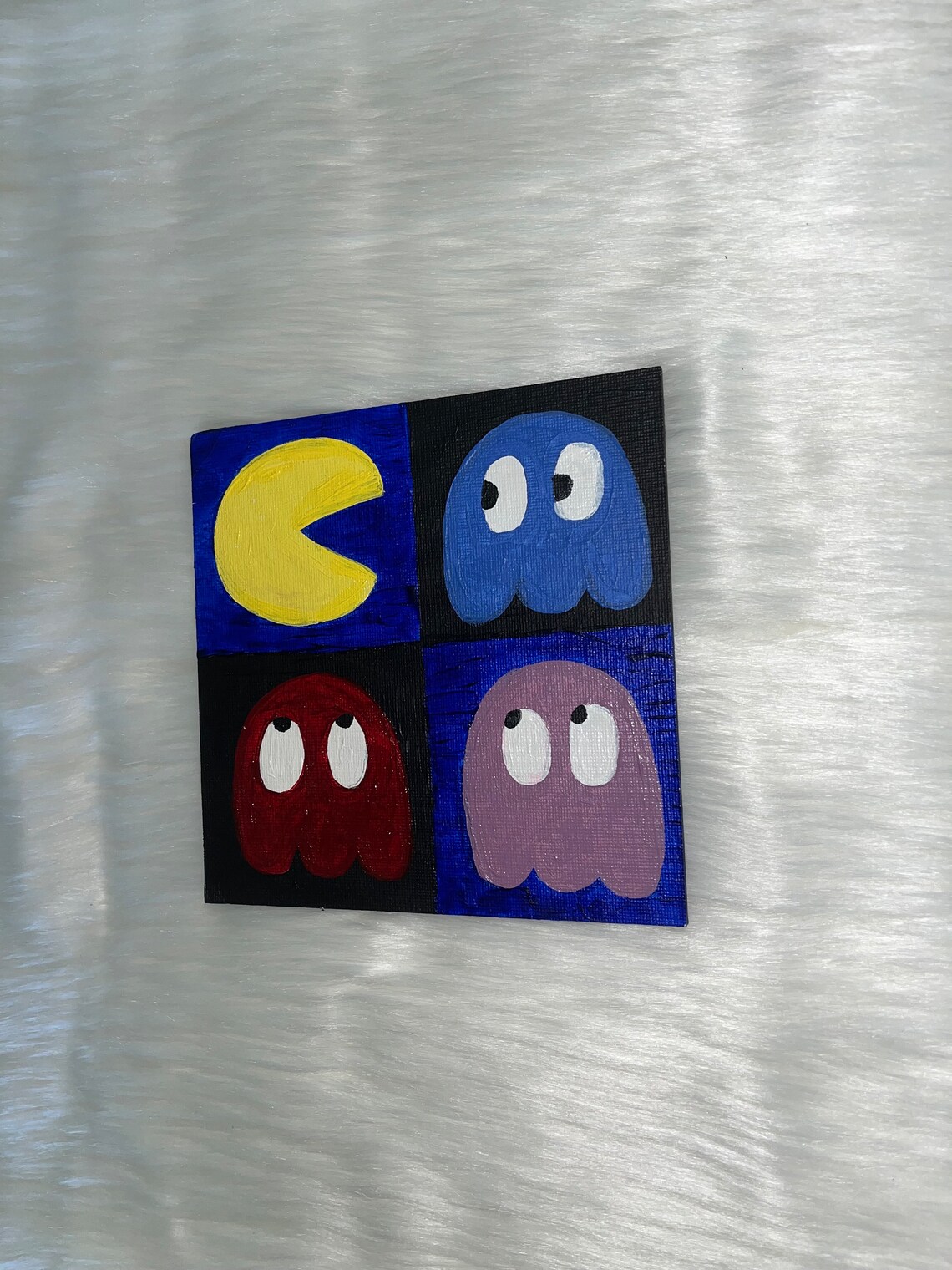 Pacman Magnet Hand Painted 90s Decor - Etsy