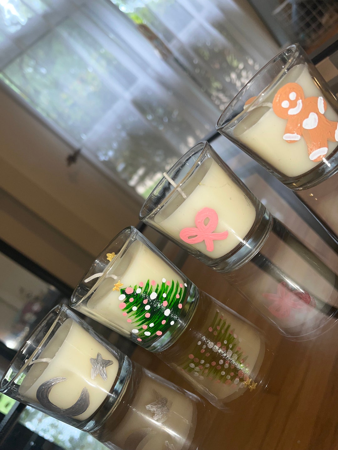 Cute Mini Christmas Candle Set - Etsy