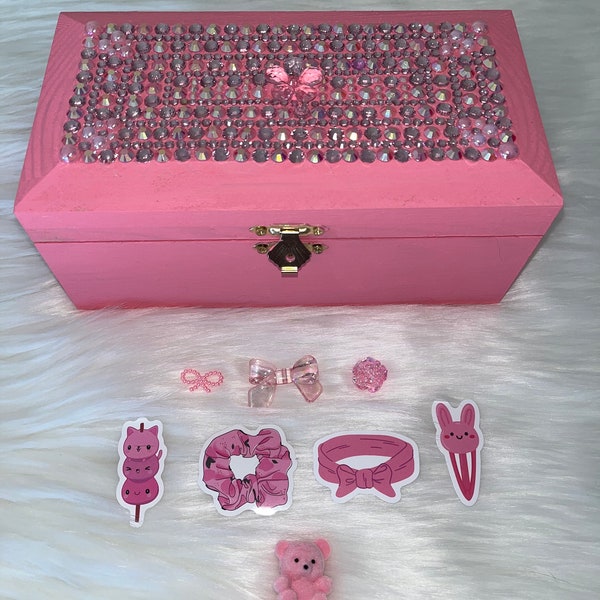 Pink Jewellery Box - Etsy