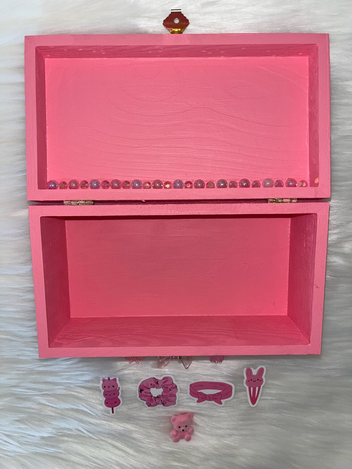 Bedazzled Pink Jewelry Box - Etsy