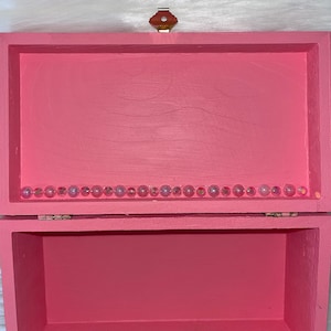 Bedazzled Pink Jewelry Box - Etsy