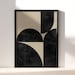 Abstract Beige and Black Geometric Shape Art, Printable Wall Art ...