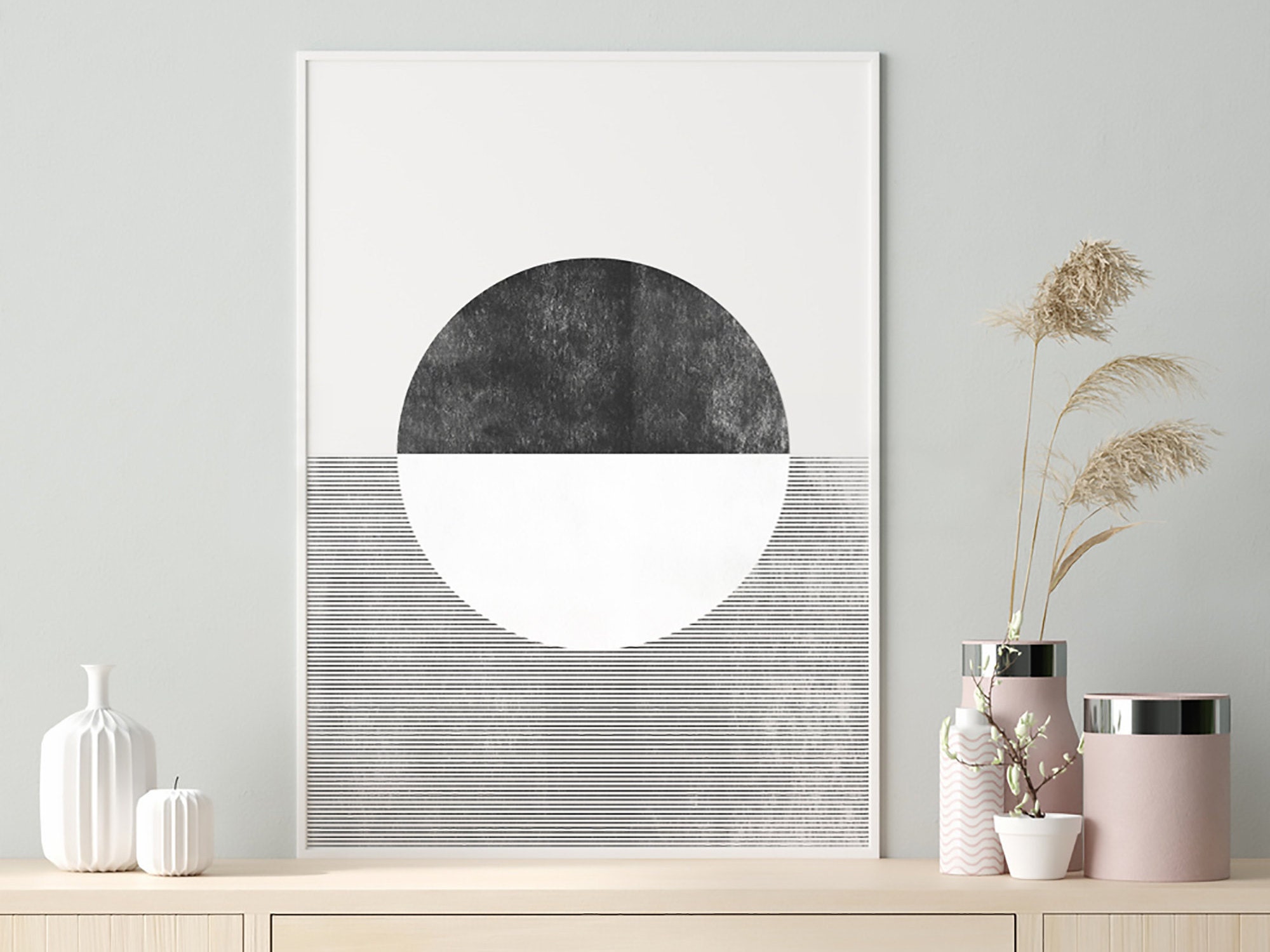 Geometric Block Print Wall Art Modern Wall Art Printable - Etsy New Zealand