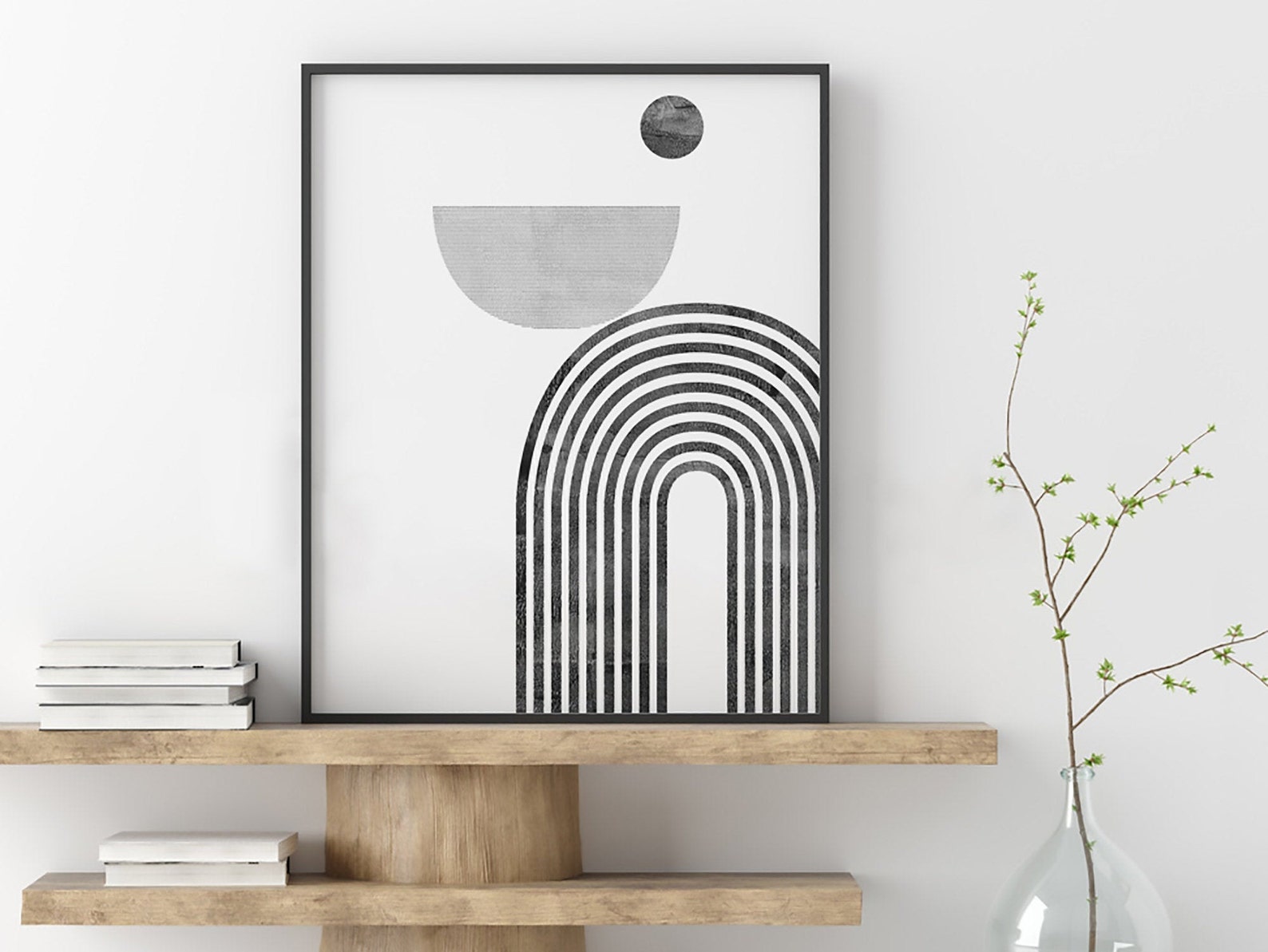 Geometric Shapes Wall Art, Modern Wall Art, Printable Wall Art ...