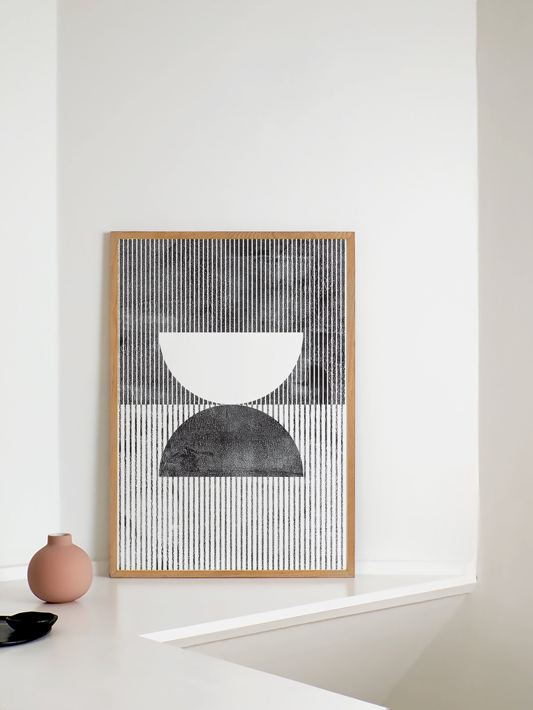 Geometric Block Print Line Wall Art, Modern Wall Art, Printable Wall ...