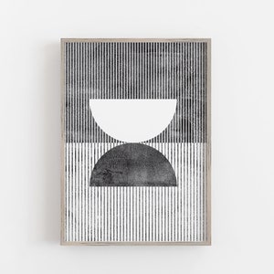 Geometric Block Print Line Wall Art, Modern Wall Art, Printable Wall ...