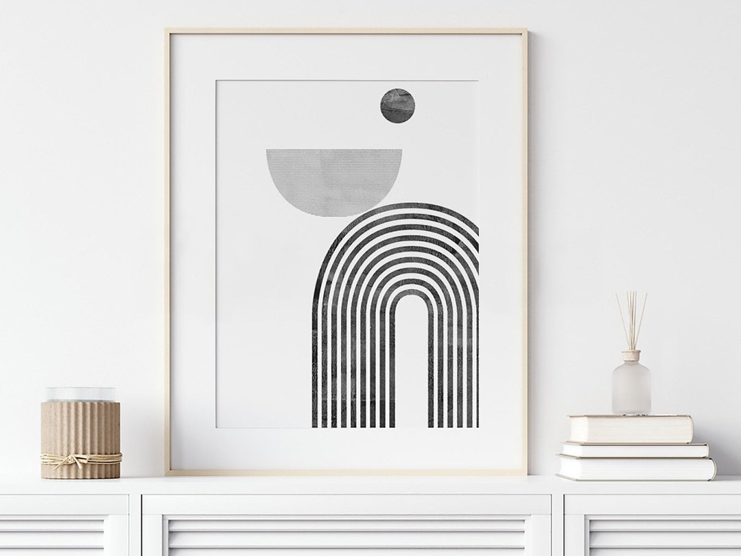 Geometric Shapes Wall Art, Modern Wall Art, Printable Wall Art ...