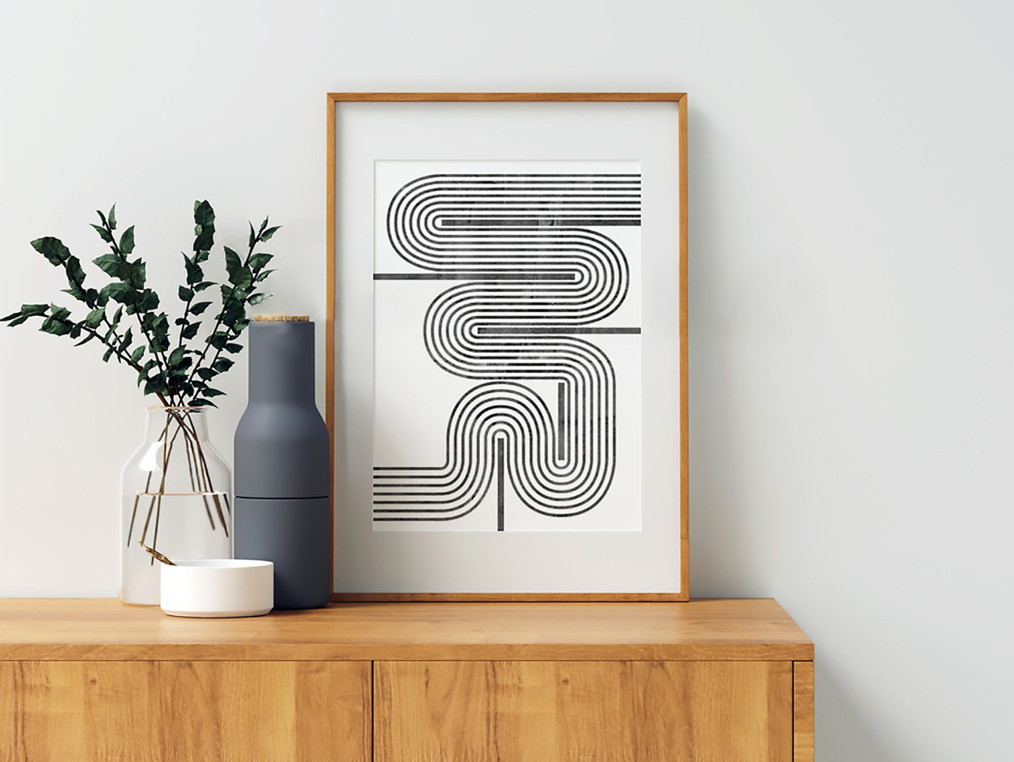Geometric Line Wall Art, Modern Wall Art, Printable Wall Art ...