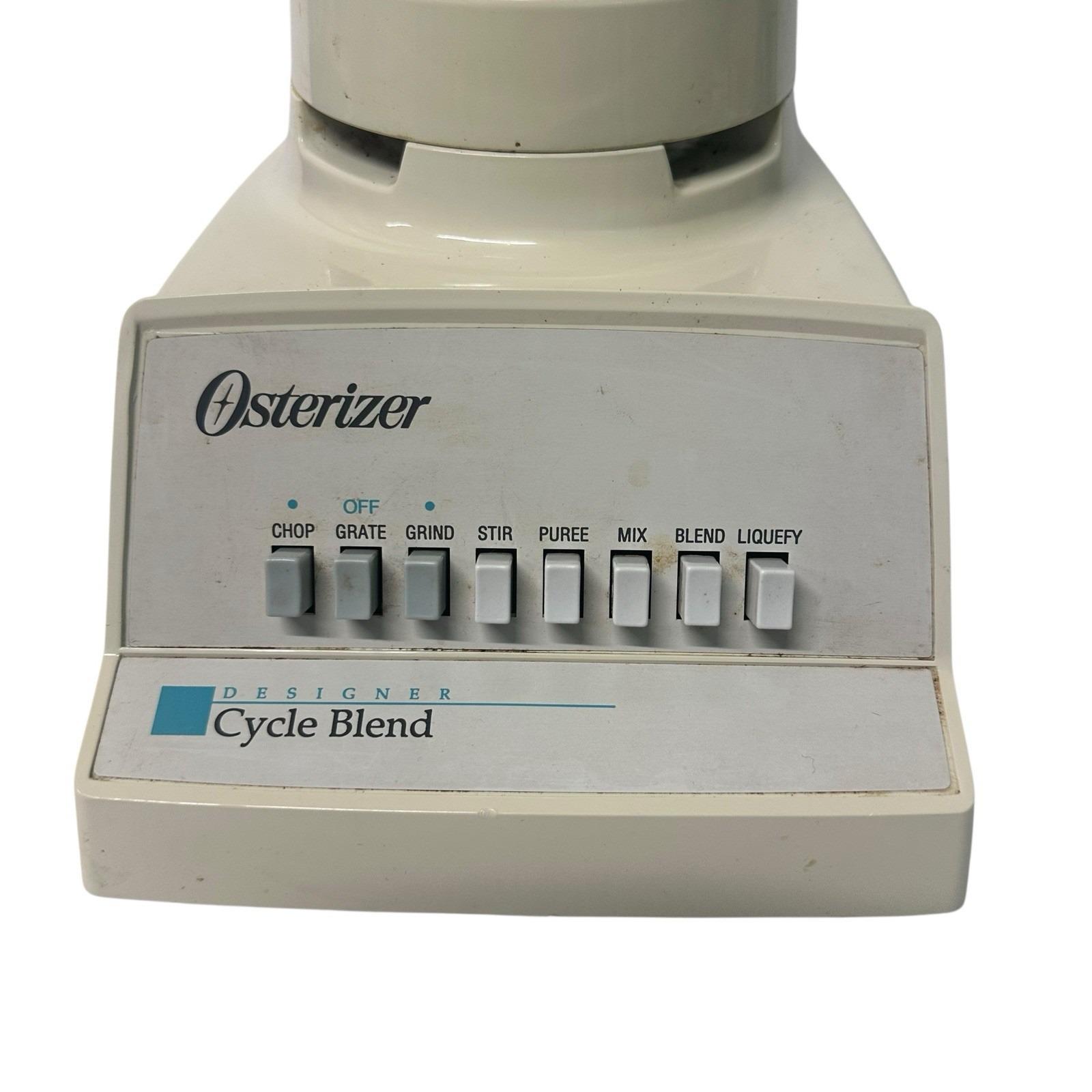 Vintage Osterizer Blender Designer Cycle Blend 10 Speed Model 887-20H ...