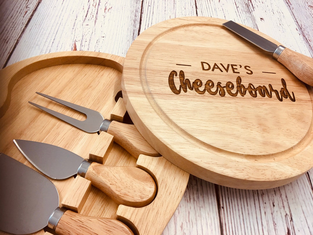 Personalised Cheese Board Set. 7 Designs to Choose From. Custom Cheese ...