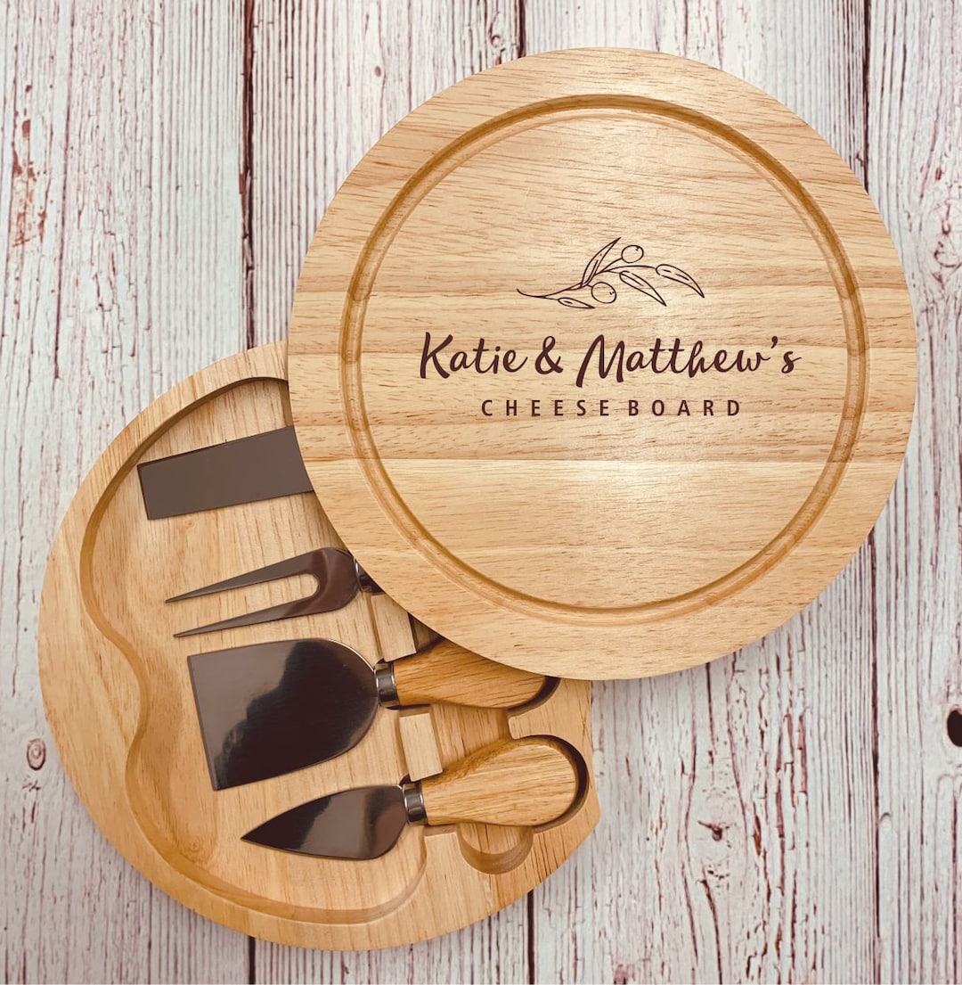 Personalised Cheese Board Set. 4 Designs to Choose From. Custom Cheese ...
