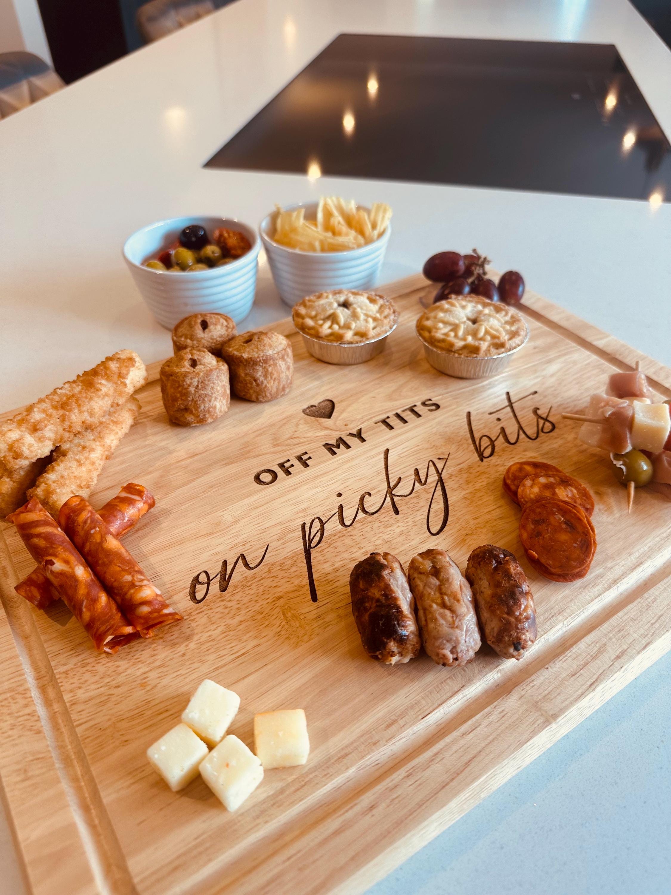 Off My Tits on Picky Bits Serving Board, Chopping Board, Cheese Board ...