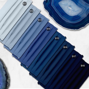 Solid Blue, Light Blue, Sky, Gray Blue, Indigo, Deep Blue DUAL LAYER ...