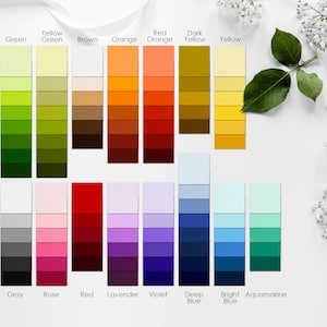 Solid Color Fabric Samples Swatches Cuts. Use to Color Match. Wedding ...