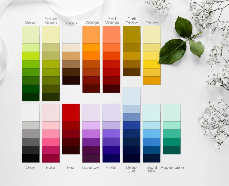 Solid Color Fabric Samples Swatches Cuts. Use to Color Match. Wedding ...