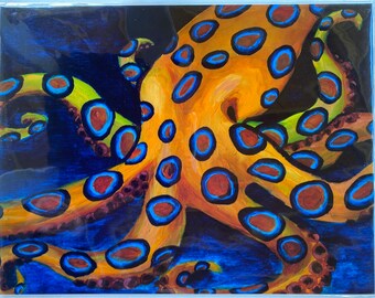 Blue Ringed Octopus - Etsy